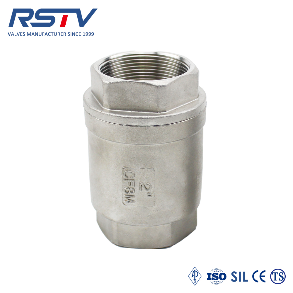 Stainless Steel 2PC Threaded End Vertical Check Valve from China ...